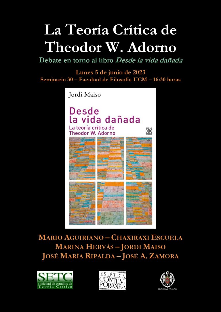 La Teoría Crítica de Theodor W. Adorno: 5 de junio de 2023 – SETC